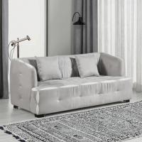 China Customizable 2-Seater Modular Sectional Sofa Set Nordic Design Cream Fabric for Villa Living Room for sale