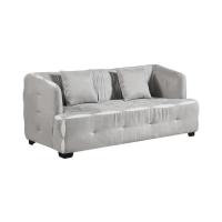 China Customizable 2-Seater Modular Sectional Sofa Set Nordic Design Cream Fabric for Villa Living Room for sale