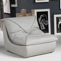 China Customizable Modern Compression Bean Bag Chair Light Gray High Density Sponge Square for Warehouse Villa School Park Workshop for sale