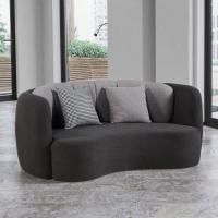 China Modern Chesterfield Two-Seater Fan-Shaped Fabric Sofa Set 200cm Wide for Hotels Villas for sale