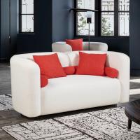 China Fabric Frame 2-Seater Curved Modular Sofa with Reclining Corner 28D Sponge for sale