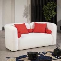 China Fabric Frame 2-Seater Curved Modular Sofa with Reclining Corner 28D Sponge for sale