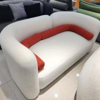 China Fabric Frame 2-Seater Curved Modular Sofa with Reclining Corner 28D Sponge for sale