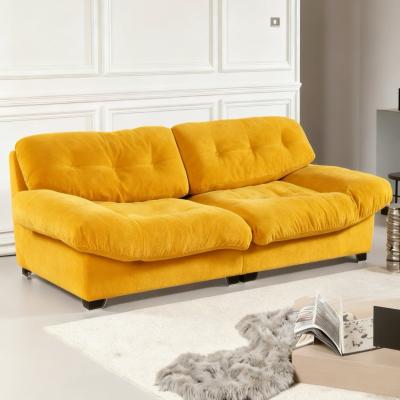 China Modern Luxury Velvet Modular Sectional Sofa with High Density Sponge Eco Friendly Fabric Living Room Sofa Bed for sale