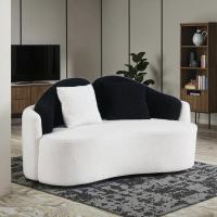 China Modern Curved Sofa Set Eco-Friendly Fabric 28D Sponge for Villa Living Room Leisure Furniture for sale