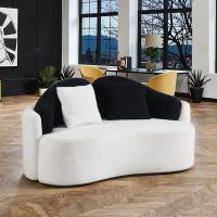 China Modern Curved Sofa Set Eco-Friendly Fabric 28D Sponge for Villa Living Room Leisure Furniture for sale