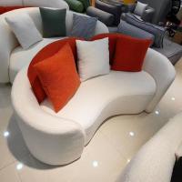 China Modern Curved Sofa Set Eco-Friendly Fabric 28D Sponge for Villa Living Room Leisure Furniture for sale