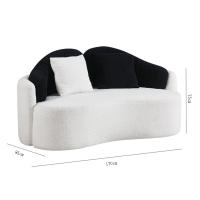 China Modern Curved Sofa Set Eco-Friendly Fabric 28D Sponge for Villa Living Room Leisure Furniture for sale