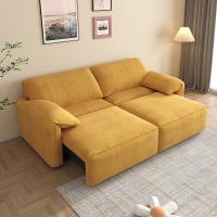 China Electric Power Recliner Sofa Bed Fabric Upholstered Corner Accent Sofa with Extendable Footrest 110V 240V for sale