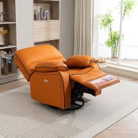 China 360 Degree Swivel Leather Recliner Sofa Chair Ergonomic Modern Design with Phone Holder for sale