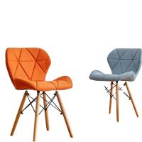 China Nordic Minimalist Leather Dining Chair with Beech Wood Legs 50cm Seat Height for sale