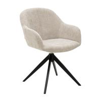 China Eco-Friendly Upholstered Fabric Swivel Single Sofa Chair with Metal Frame 360 Degree Rotation for Living Room Office for sale