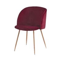 China Velvet Dining Chair with Metal Legs Modern Eco-Friendly Design for Home Bar Office Restaurant Use for sale