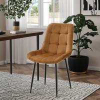 China Italian Design Velvet Dining Chair Metal Frame Nordic Modern Luxury Fabric Upholstered Seat for Bar Salon for sale