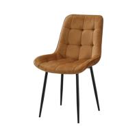 China Italian Design Velvet Dining Chair Metal Frame Nordic Modern Luxury Fabric Upholstered Seat for Bar Salon for sale