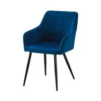 China European Modern Velvet Dining Chair with Ergonomic High Back and Soft Cushion Seat for Home Office for sale