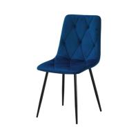 China Velvet Dining Chair with Metal Frame Soft Cushion Upholstered Accent Chair for Home Restaurant for sale