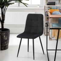 China OEM ODM Luxury Velvet Upholstered Metal Dining Chair for Restaurant Home Use for sale