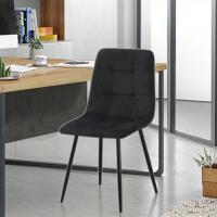 China OEM ODM Luxury Velvet Upholstered Metal Dining Chair for Restaurant Home Use for sale