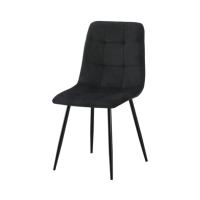 China OEM ODM Luxury Velvet Upholstered Metal Dining Chair for Restaurant Home Use for sale