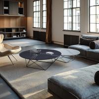 China Italian Sintered Stone Round Coffee Table 80cm Modern Small Side Table for Living Room for sale