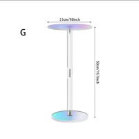 China Round Acrylic Coffee Table 80cm Transparent Modern Design Easy Assembly Living Room Furniture for sale