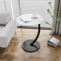 China Luxury Sintered Stone Marble Coffee Table with Thickened Carbon Steel Frame 120cm Living Room Furniture for sale