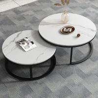China Nordic Minimalist Adjustable Coffee Table with Sintered Stone Top and Storage Drawer for Living Room for sale
