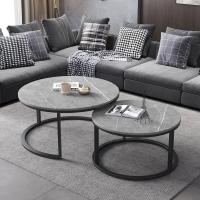 China Nordic Minimalist Adjustable Coffee Table with Sintered Stone Top and Storage Drawer for Living Room for sale