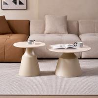China Modern Nordic Round Coffee Table Set Iron Spray Coating for Small Spaces Living Room Furniture for sale