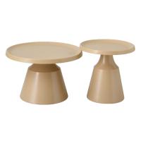 China Modern Nordic Round Coffee Table Set Iron Spray Coating for Small Spaces Living Room Furniture for sale
