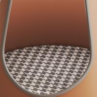 China Modern Corner Coffee Table with 12mm Rock Plate Top and Metal Base for Small Spaces for sale