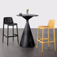 China Modern Outdoor Patio Bar Chair Lightweight PP Eco-Friendly Durable Waterproof 75cm Height for Garden Party for sale