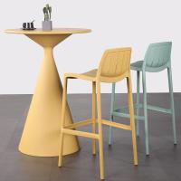 China Modern Outdoor Patio Bar Chair Lightweight PP Eco-Friendly Durable Waterproof 75cm Height for Garden Party for sale