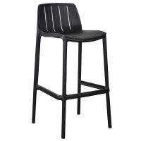 China Modern Outdoor Patio Bar Chair Lightweight PP Eco-Friendly Durable Waterproof 75cm Height for Garden Party for sale