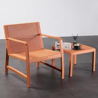 China Custom Modern PP Patio Chair and Table Set Waterproof Outdoor Lounge Furniture for Garden Balcony for sale
