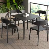 China Carbon Steel Outdoor Furniture Set Thickened Metal Lounge Chairs Coffee Table Patio Courtyard Park for sale