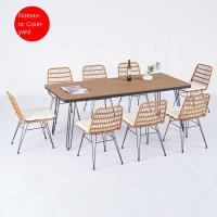 China Weatherproof Rattan Outdoor Dining Chair Stackable Lightweight Eco-Friendly for Restaurant Patio for sale