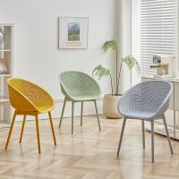 China PP Patio Chair Lightweight Portable Accent Chair for Dining Office Living Room Waterproof Thickened Plastic for sale