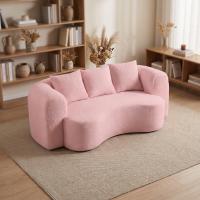 China Curved Rest Area Lounge Sofa Custom Sectional Seat 3-Seater Living Room Furniture Salon Leisure Sofa for sale