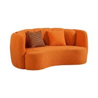 China Modern Chesterfield Two-Seater Fan-Shaped Fabric Sofa Set 200cm Wide for Hotels Villas for sale