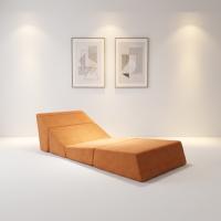 China Vacuum Compressed Folding Sofa Bed Floor Tatami Lounge Chaise with Custom Fabric 7-30 Days Delivery for sale