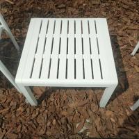 China Wholesale Modern Outdoor Waterproof Pool Side Table Weather Resistant Small Square Coffee End Table 50x50cm for sale