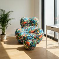 China Nordic Luxury Hugging Single Sofa Chair 80cm Wide for Living Room Balcony for sale