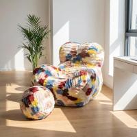China Nordic Luxury Hugging Single Sofa Chair 80cm Wide for Living Room Balcony for sale