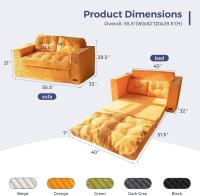 China Modern Two Seat Comfortable Extendable Modular Sofa Convertible Bean Bag with Vacuum Compression Foam Fill for Living Room Hotel for sale