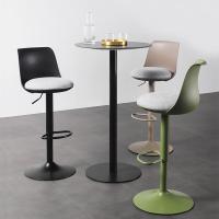 China Modern Outdoor Bar Stool Adjustable Height Rotatable Swivel Metal Cushion for Dining and Living Room Hotel Restaurant for sale
