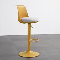 China Modern Outdoor Bar Stool Adjustable Height Rotatable Swivel Metal Cushion for Dining and Living Room Hotel Restaurant for sale