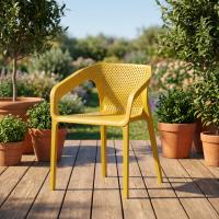 China Modern Design Outdoor Furniture PP Plastic Dining Chair Restaurant Portable Stackable Patio Chair for Garden Cafe for sale