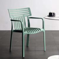 China High Quality Modern Colorful Weather-Resistant Stackable PP Eco-Friendly Lightweight Arm Chair Garden Patio Living Room Villa for sale